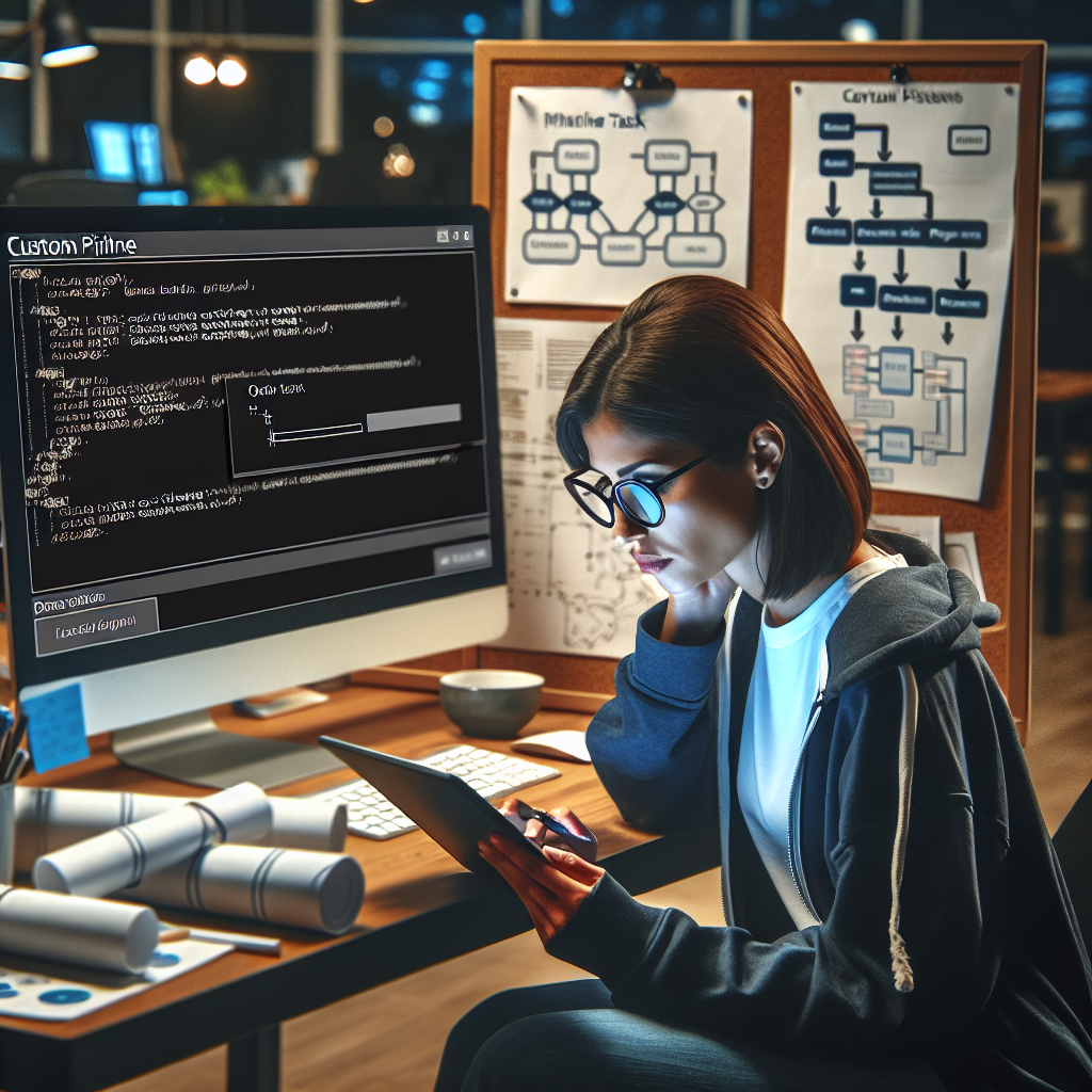 Task for updating the Azure DevOps Custom Pipeline: