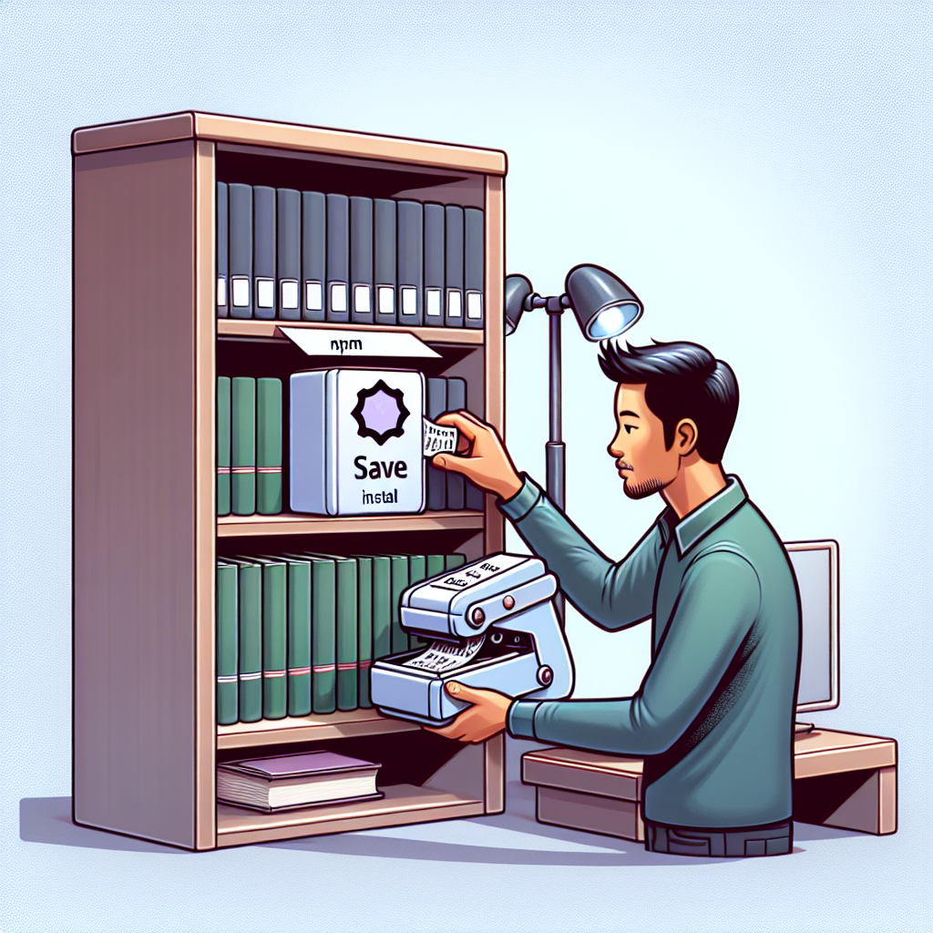 Knowing how to use the --save option when installing Node.js