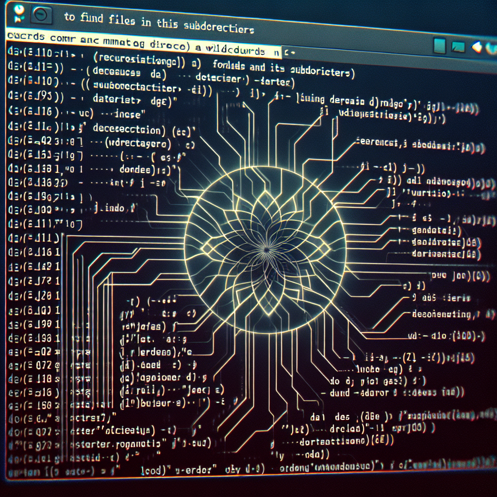 Ricerca ricorsiva di file nelle directory correnti e nelle
