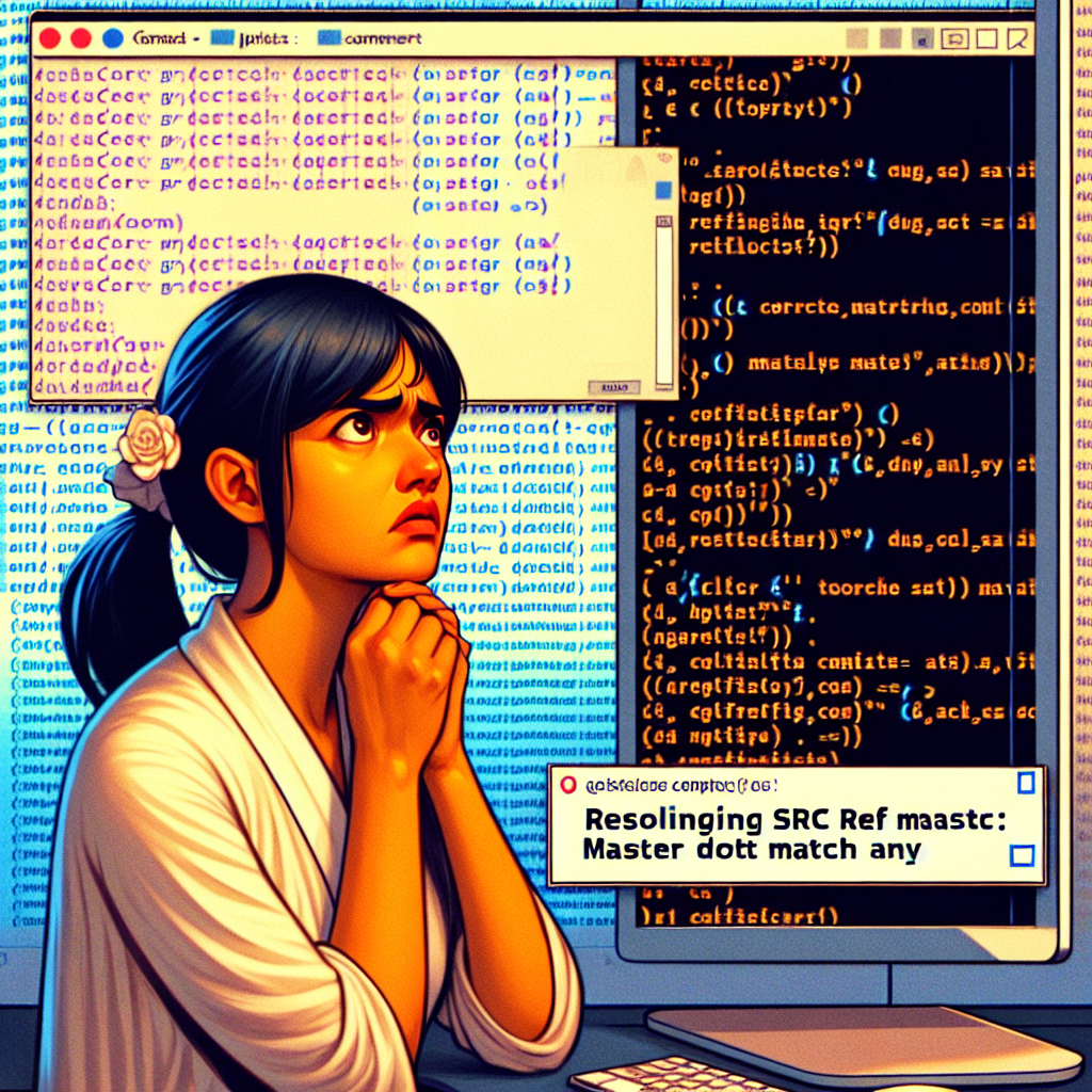 Git でコミットをプッシュする際の「src refspec