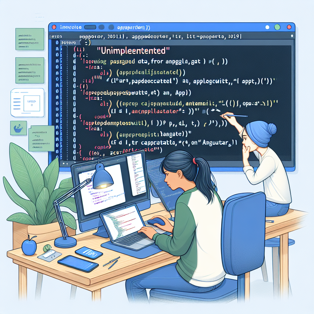 Resolver el error NO IMPLEMENTADO cuando se pasan datos de