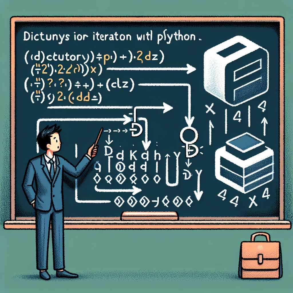 Comprehending Dictionary Iteration in Python using 'for'