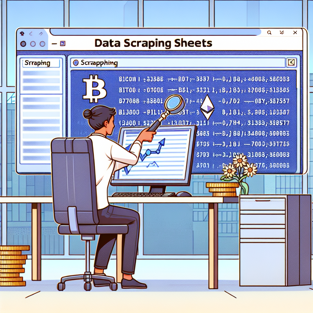 Yahoo Crypto 데이터에 대한 Google 시트 스크래핑