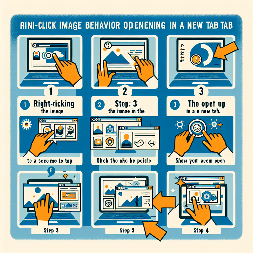 How to Adjust the Behavior of Images When They Open in a New