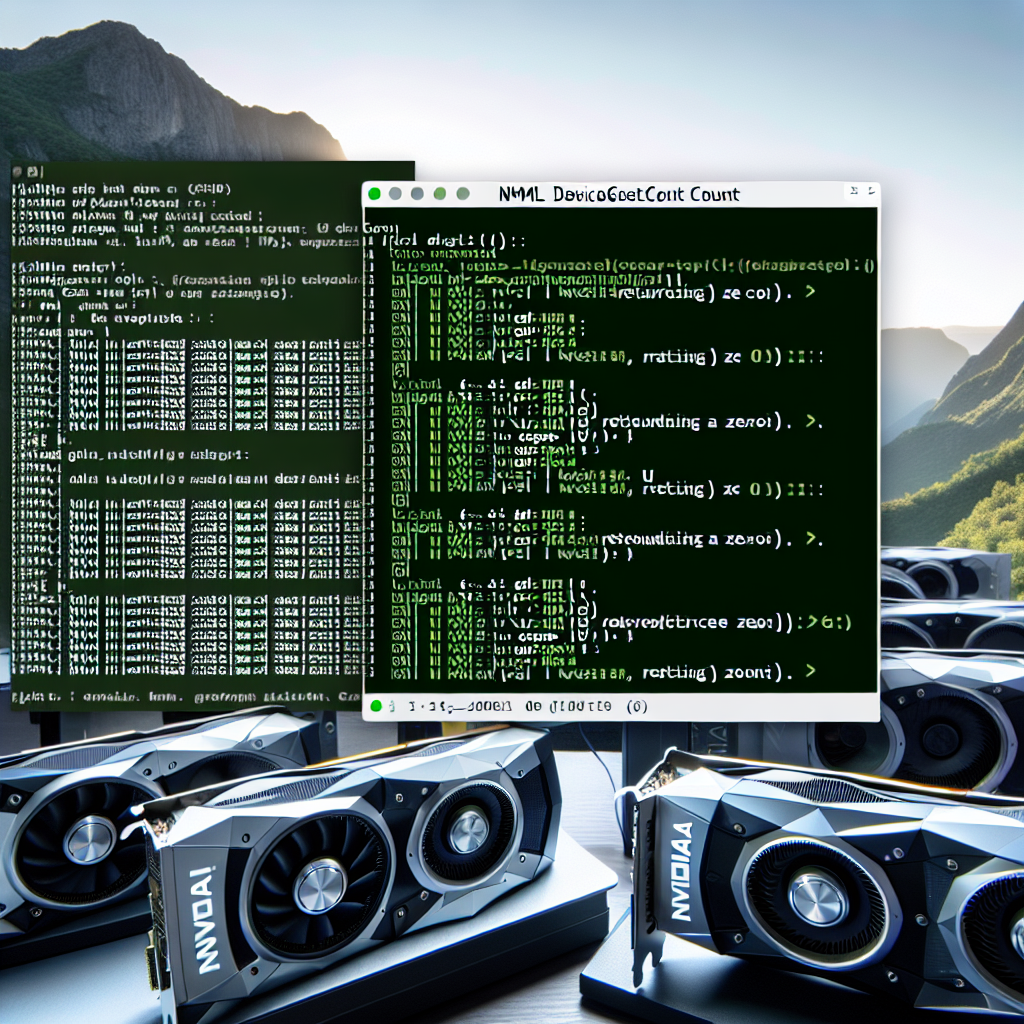 NvmlDeviceGetCount'un Neden Aktif GPU'lu 0 Cihaz