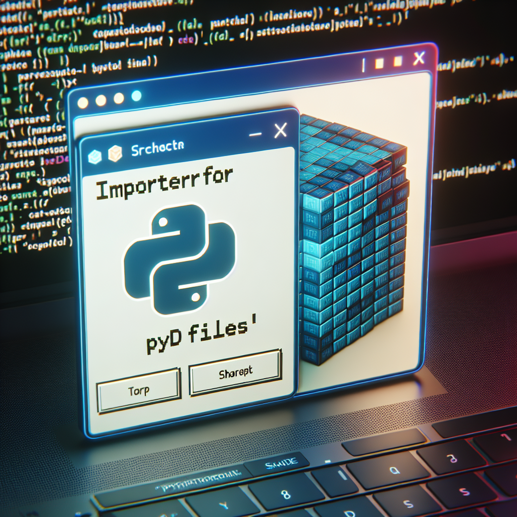 .pyd-tiedostojen tuontivirheen ratkaiseminen Python 3.11