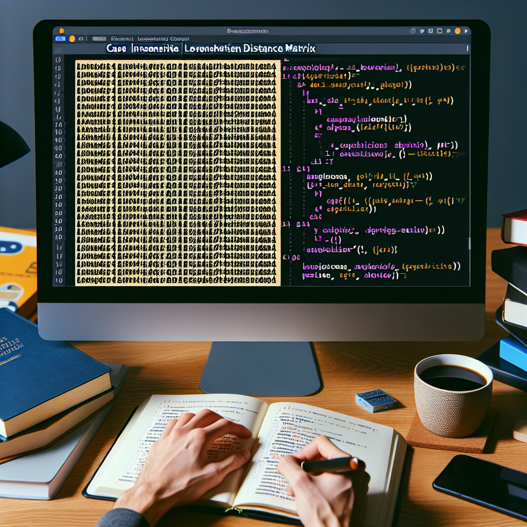 Python'da Büyük/Küçük Harfe Duyarsız Levenshtein
