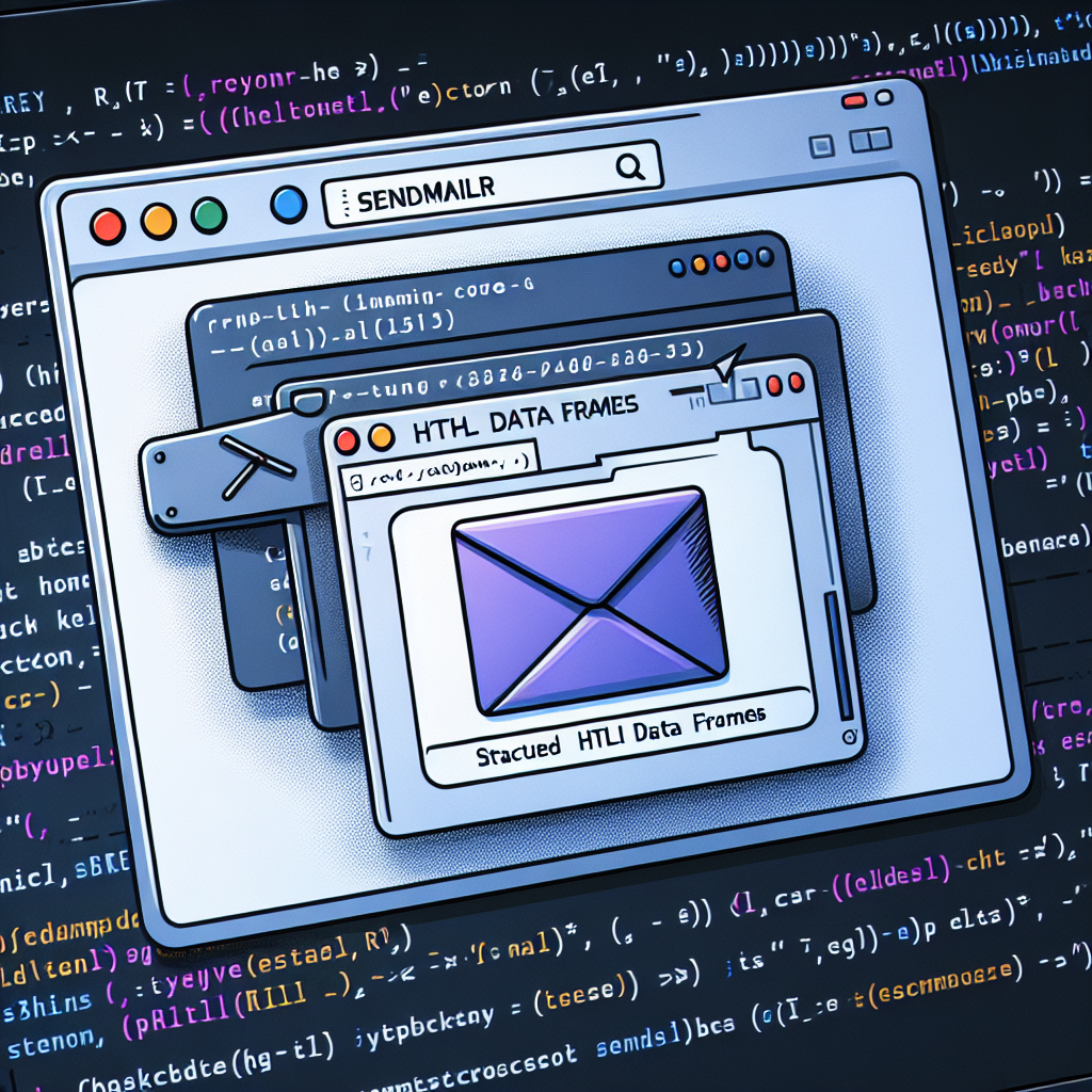 Mengirim Bingkai Data HTML melalui Email dengan sendmailR di